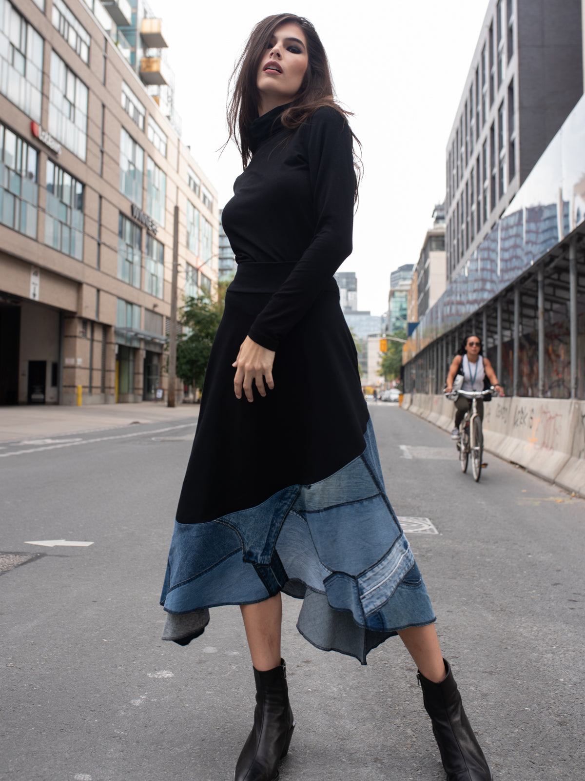 Handkerchief Skirt Denim